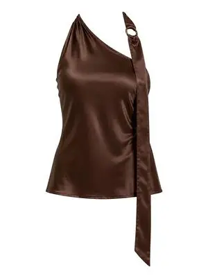 THE ETHOS STUDIO Vespara Halter Neck Top - Brown