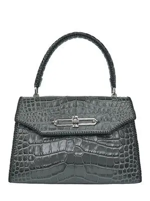 MALUSHA Nk Bag With Top Handle And Chain Strap - Grey