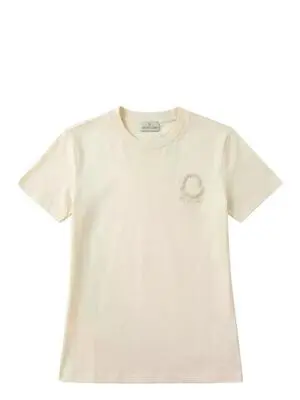 Moncler Logo Patch T-shirt - Neutrals