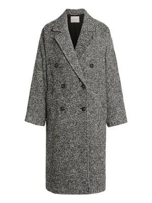 Vince Double-breasted Tweed Coat - Gray