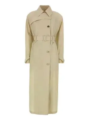Sportmax Zavorra Belted Trench Coat - Neutrals