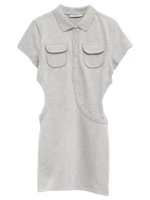 Paloma Wool Susana Cut-out Button-up Dress - Grey