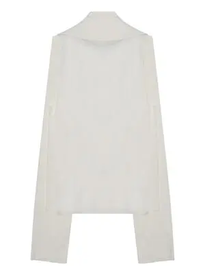 Alberta Ferretti Chiffon Top - White