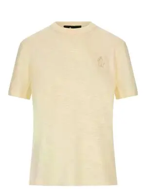 Moncler Logo Patch T-shirt - Yellow