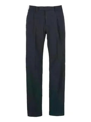 PT TORINO Pleated Straight-leg Trousers - Blue