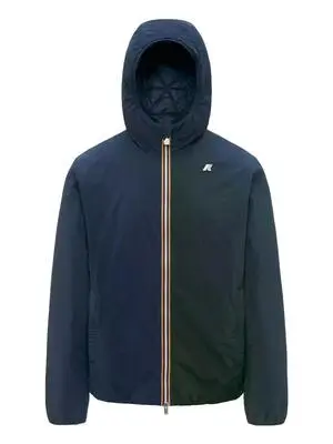 K-WAY Hooded Zip-up Jacket - Blue