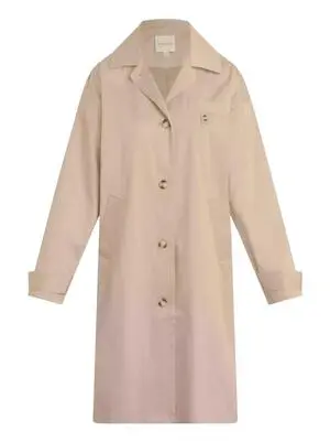 FAVORITE DAUGHTER Favorite Daughter Easy Trench Button Fastening Coat Neutrals