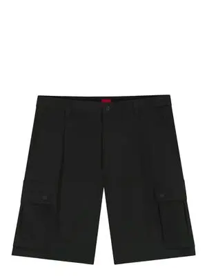 Hugo Pleated Cargo Shorts - Black