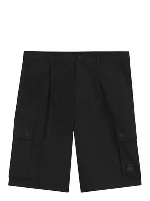 Hugo Pleated Cargo Shorts - Black