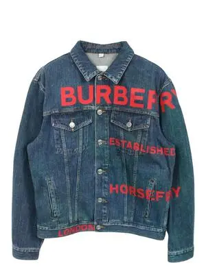 Burberry Horseferry Logo Denim Jacket - Blue