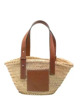 Loewe Raffia Anagram Basket Tote Bag - Neutrals