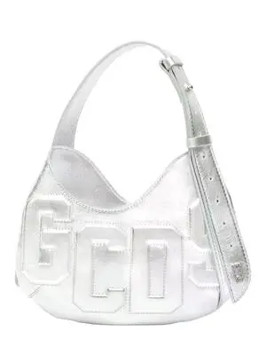 Gcds Logo Shoulder Bag - Silver