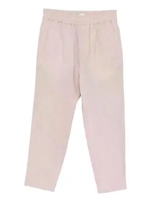 Eleventy Elasticated Waist Linen Trousers - Pink