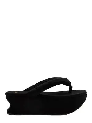 Balenciaga Gaeta Platform Flip Flops - Black