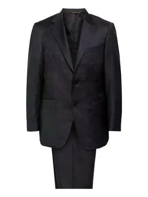 Canali Single-breasted Wool Suit - Blue