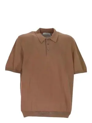GRAN SASSO Short-sleeve Polo Shirt - Brown