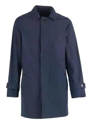 CAMPLIN Rain Button-up Coat - Blue