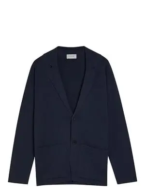John Smedley Narah Merino Wool Cardigan - Navy