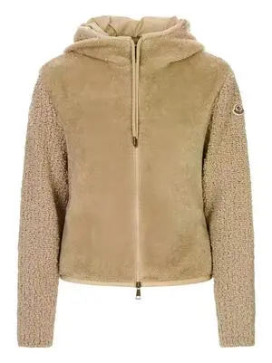 Moncler Logo Patch Cardigan - Neutrals