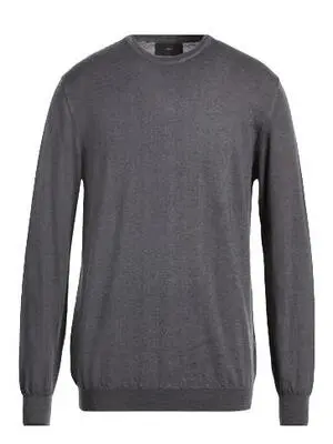 LIU •JO MAN Virgin Wool Crewneck Sweater - Grey