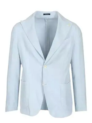 GUARINUCCI Single-breasted Patch-pocket Blazer - Blue
