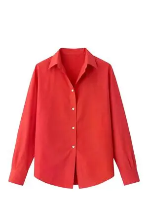 Auralee Cotton Shirt - Red