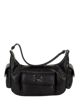 Ermanno Scervino Logo Plaque Shoulder Bag - Black