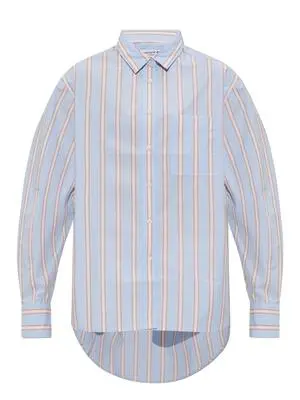 Lacoste Striped Cotton Shirt - Blue
