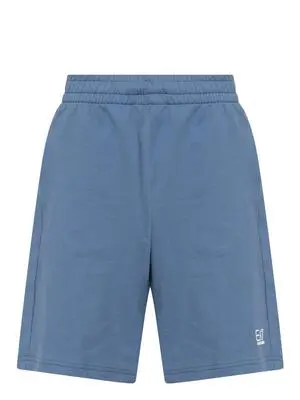 EA7 EA7 Emporio Armani Cotton Sweatshorts With Printed Logo