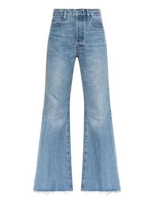 FRAME The Lax" High Rise Bootcut Jeans - Blue