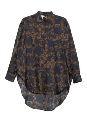 Loewe Printed Silk Shirt - Blue