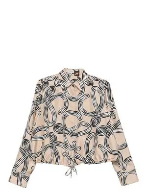 Loewe Printed Silk Shirt - Beige