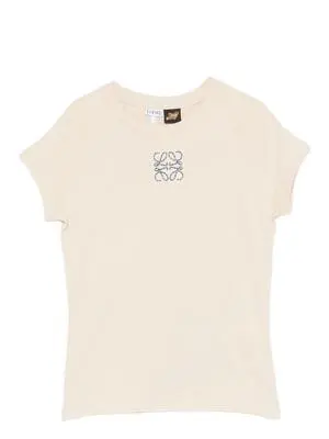 Loewe Logo Cotton T-shirt - Beige