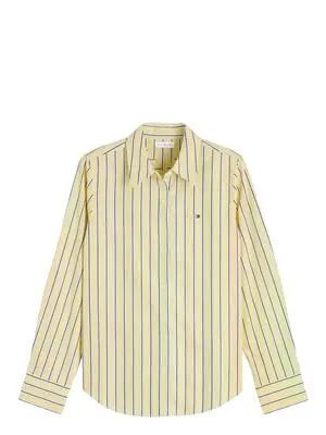 Tommy Hilfiger Vertical Stripe Long Sleeve Shirt - Yellow