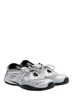 Balenciaga Grey Mix/blk/white Radar Sneakers - Silver