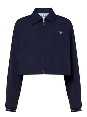 Prada Poplin Blouson Jacket - Blue