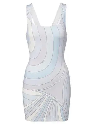 Emilio Pucci Iridesse Jersey Mini Dress - Blue