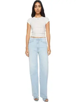 MOTHER The Dodger Sneak Jeans In Shaken Not Stirred - Blue