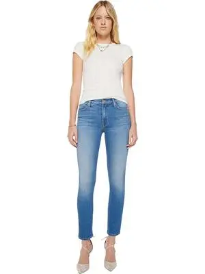 MOTHER The Mid Rise Dazzler Hover Jeans - Blue