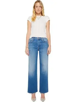 MOTHER MOTHER The Rerun Sneak Kissing The Caddy High-Waisted Wide-Leg Jeans