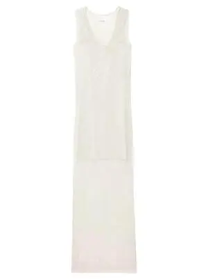 Zadig&Voltaire Riza Open-knit Wing Motif Maxi Dress - Neutrals