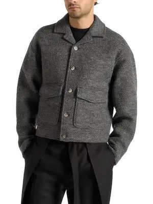 MANIÈRE DE VOIR Maniere De Voir Aurel Wool Jacket With Revere Collar