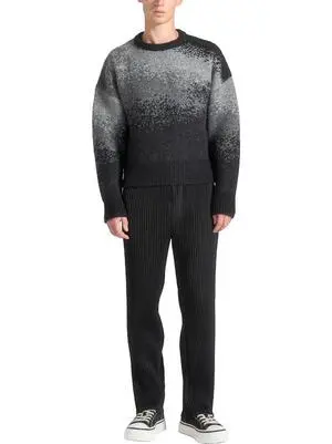 Manière De Voir Ombré Wool Blend Crewneck Sweater - Grey