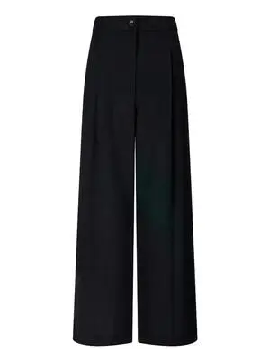 STUDIO TOMBOY Pleated Wide-leg Trousers - Blue