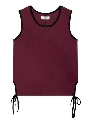 STUDIO TOMBOY Sleeveless Side-tie Top - Red
