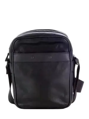 LOUIS VUITTON Louis Vuitton Monogram Shadow Leather Danube PM Crossbody Bag Black