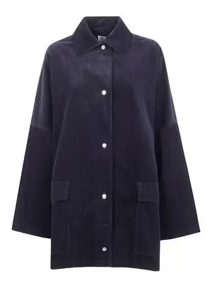 TOTEME Corduroy Overshirt Jacket - Black