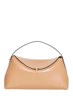 TOTEME T-lock Leather Top Handle Bag - Brown