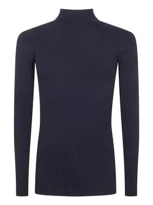 Rick Owens Ribbed Lupetto Sweater - Black