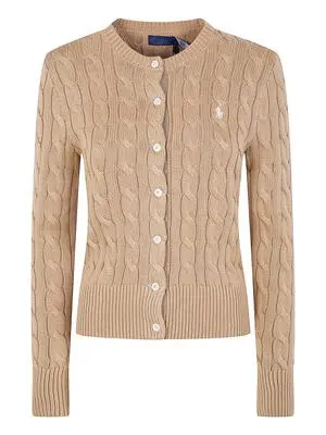 Polo Ralph Lauren Long Sleeve Cable Knit Cardigan - Green